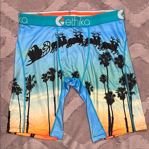 ethika | Underwear & Socks | Mens Ethika Blue And Orange Santa With ...